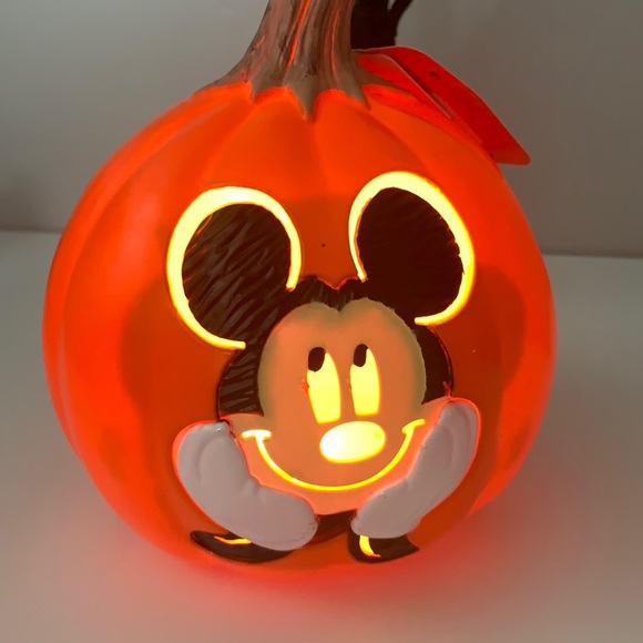 Disney | Holiday | Disney Mickey Mouse Light Up Pumpkin | Poshmark